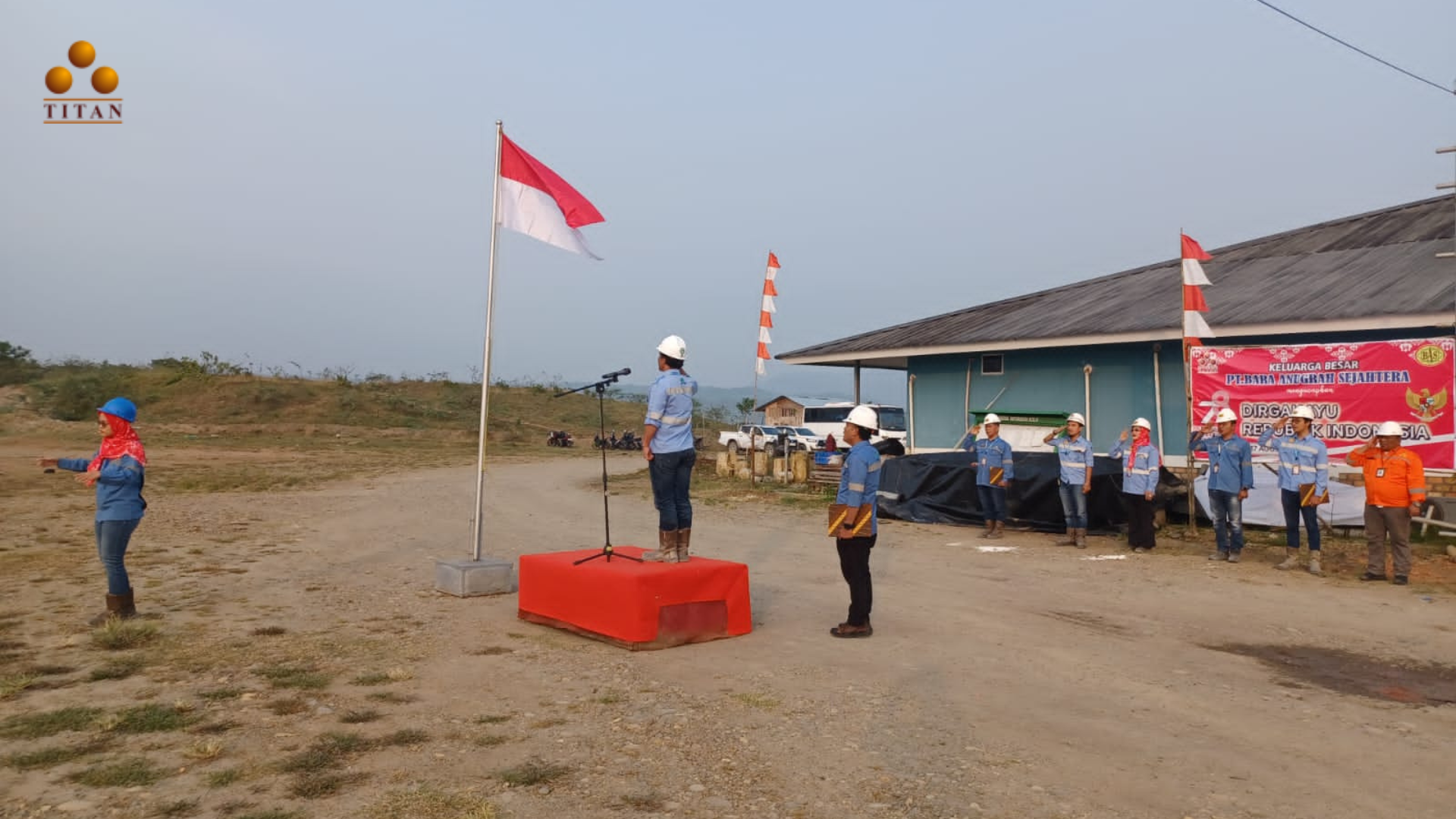 Maknai Hari Ulang Tahun RI ke-78 Tahun, Upacara dan Penanaman Pohon oleh PT BAS (Titan Group ...